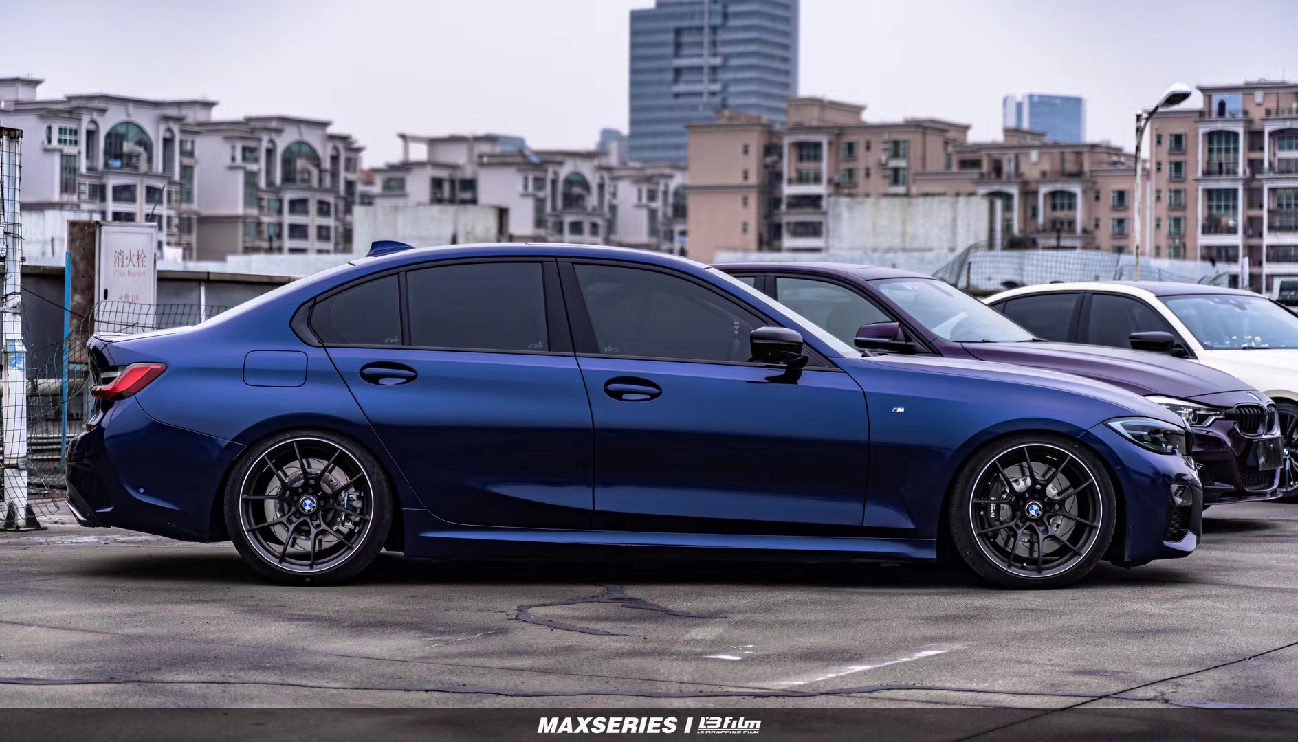 This color is good, BMW-3 series PET tanzanite blue color change film LBFILM - iNEWS