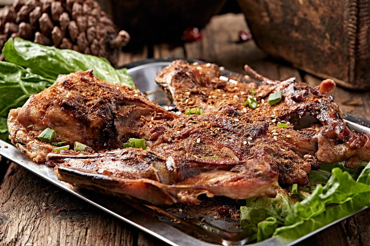 Delicious raw grilled chicken rack, the taste will surprise your taste ...