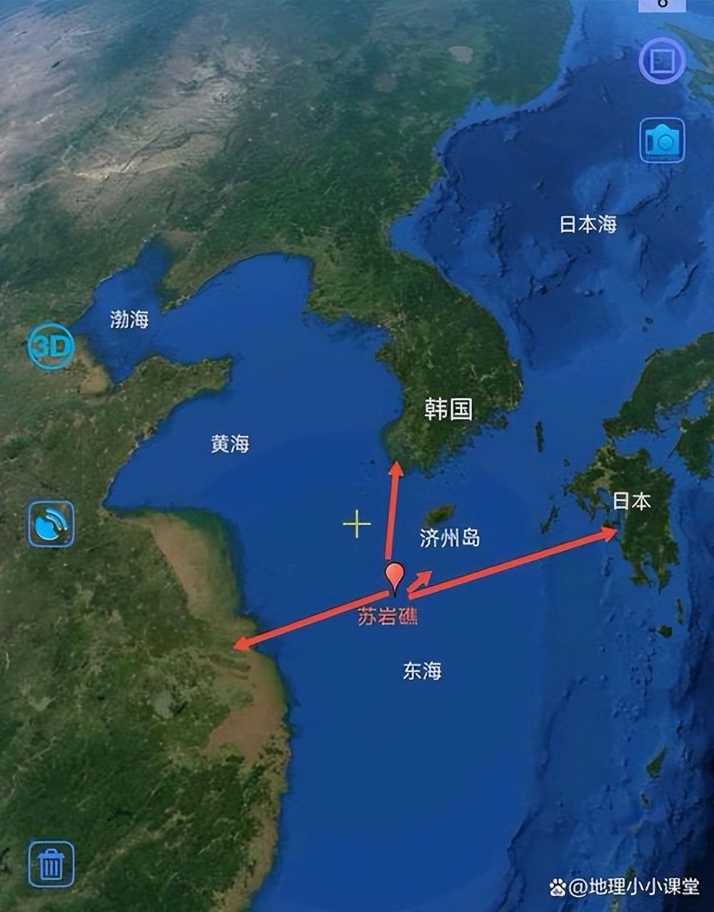 The Suyan Reef occupied by South Korea is only 130 nautical miles away ...