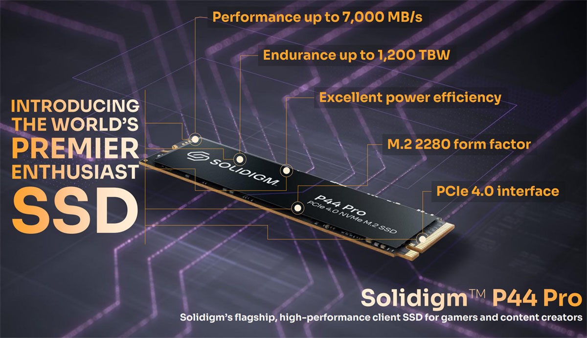 Solidigm launches enthusiast-grade SSD P44 Pro with 7000MB/s read speed ...