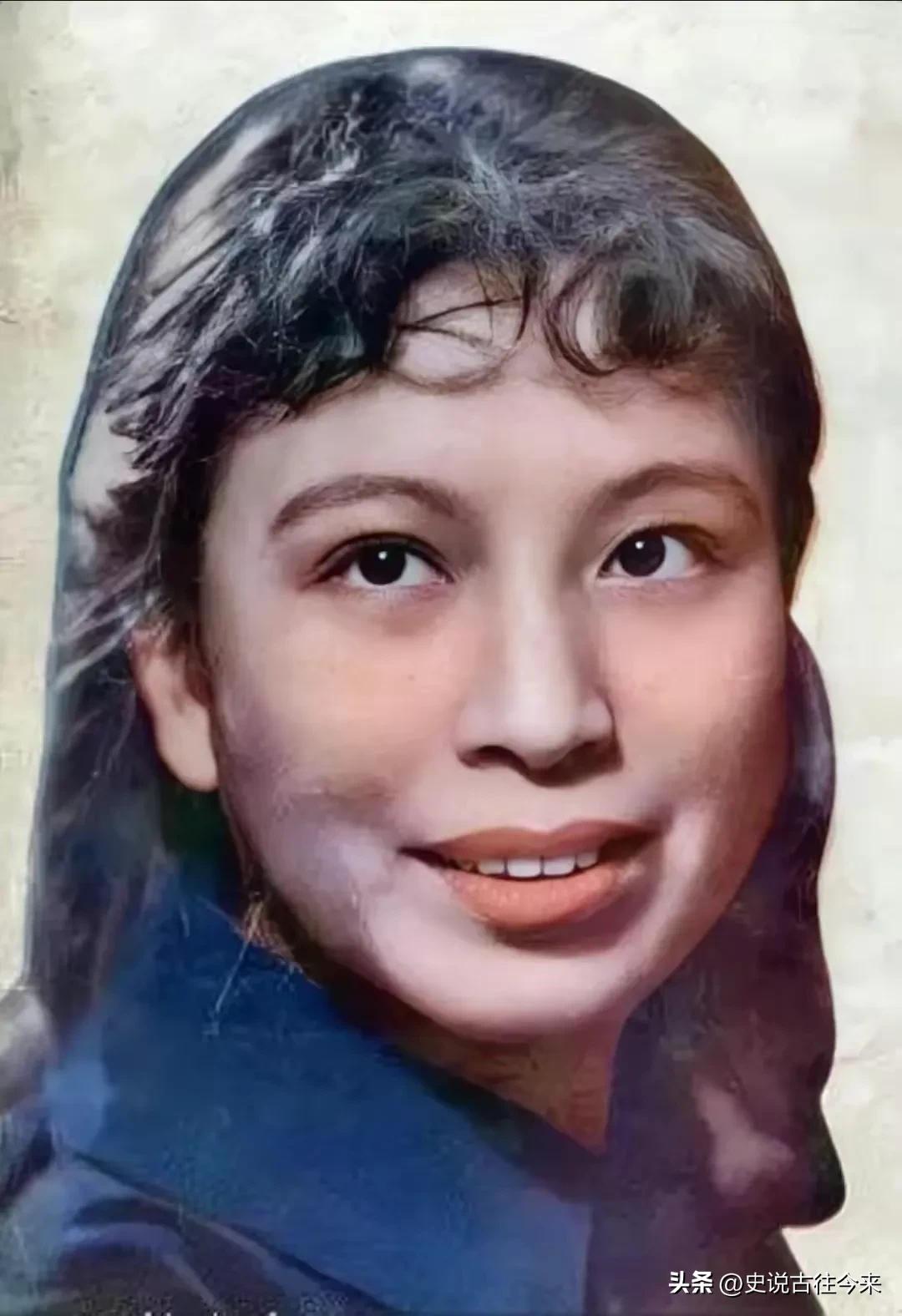 In 35 years, a rare photo of Jiang Qing when she was young. At that ...