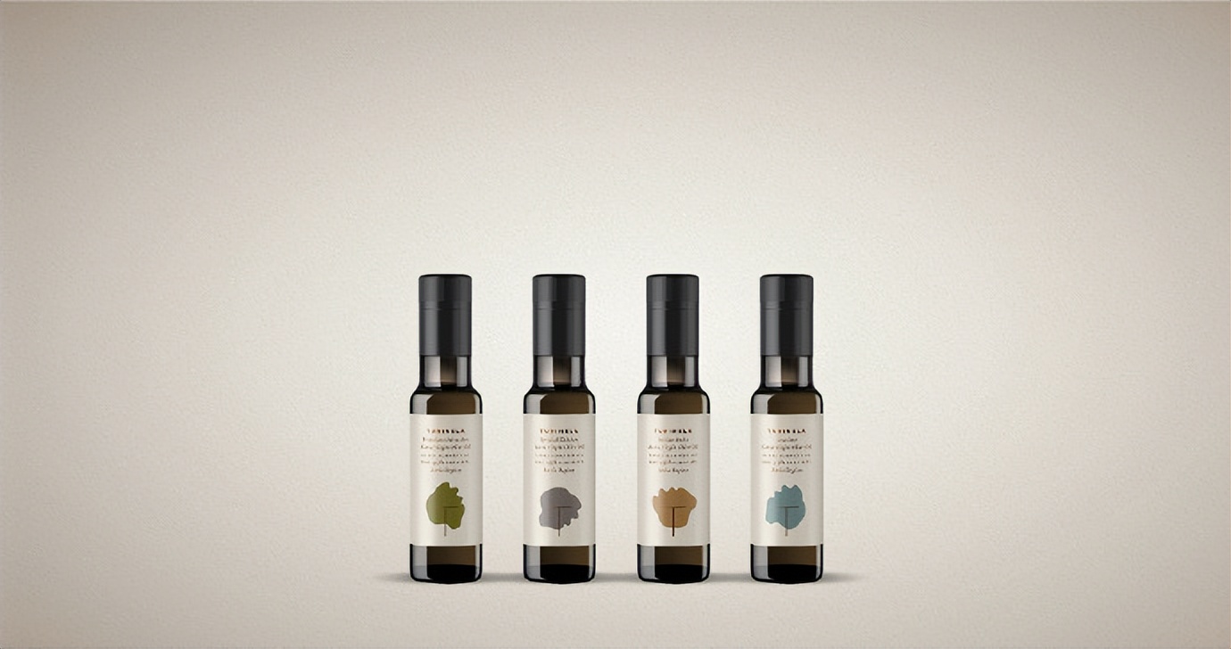 Brand packaging design of agricultural products olive oil, simple and ...