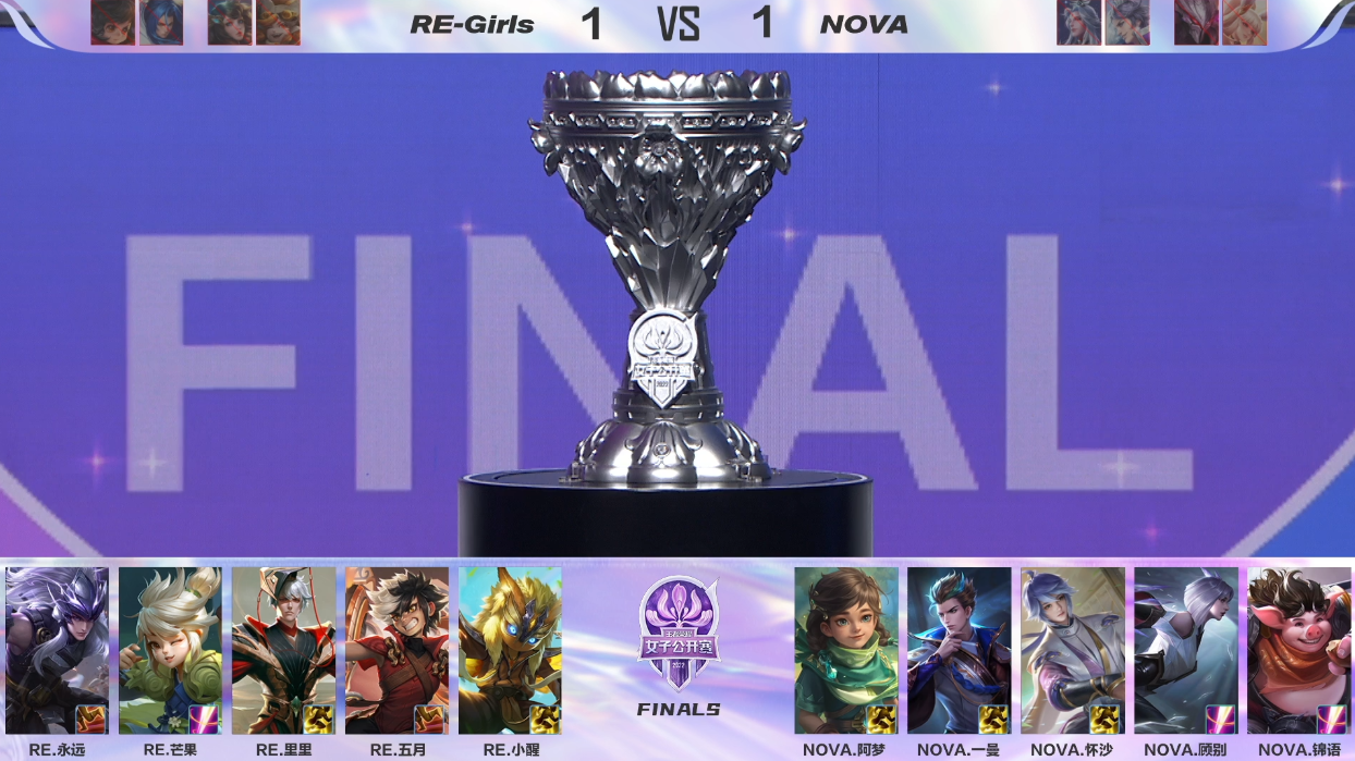 Nova beats RE-Girls!Won the 2022 King's Glory Women's Open Championship - iNEWS