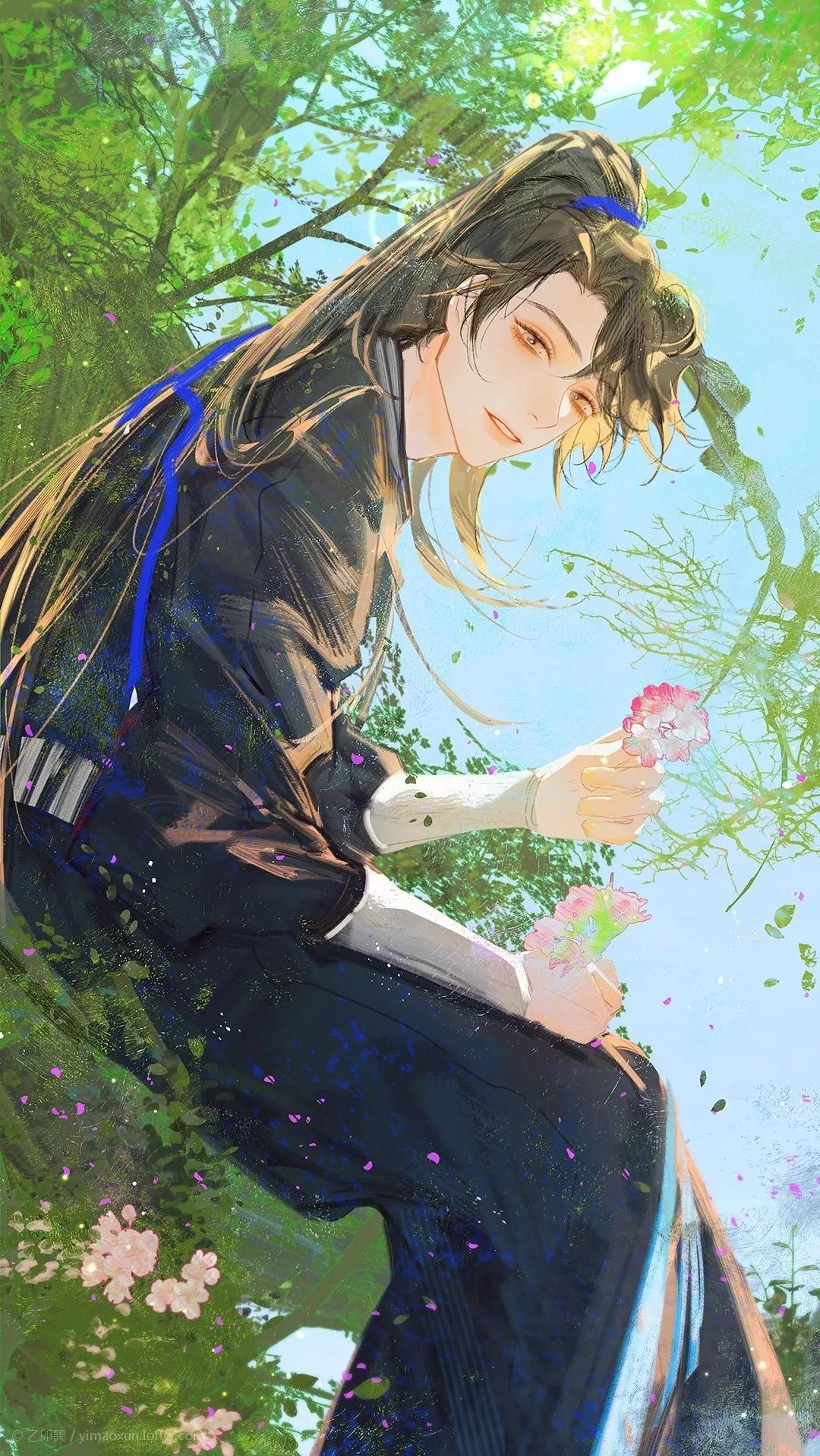 Illustration wallpaper - Moshang is like jade, the son is unparalleled ...