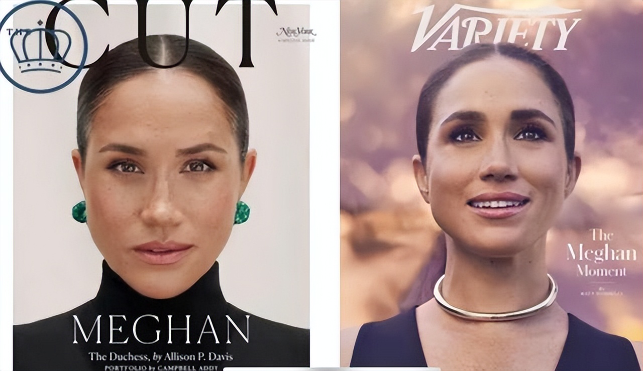 Meghan's new look takes a luxurious route, wearing gold and silver and ...