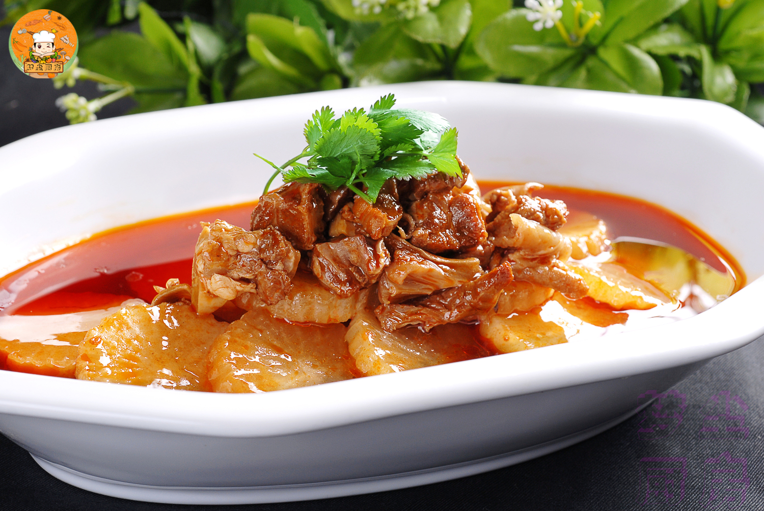 Beef brisket and white radish together, follow me to do this, even if ...