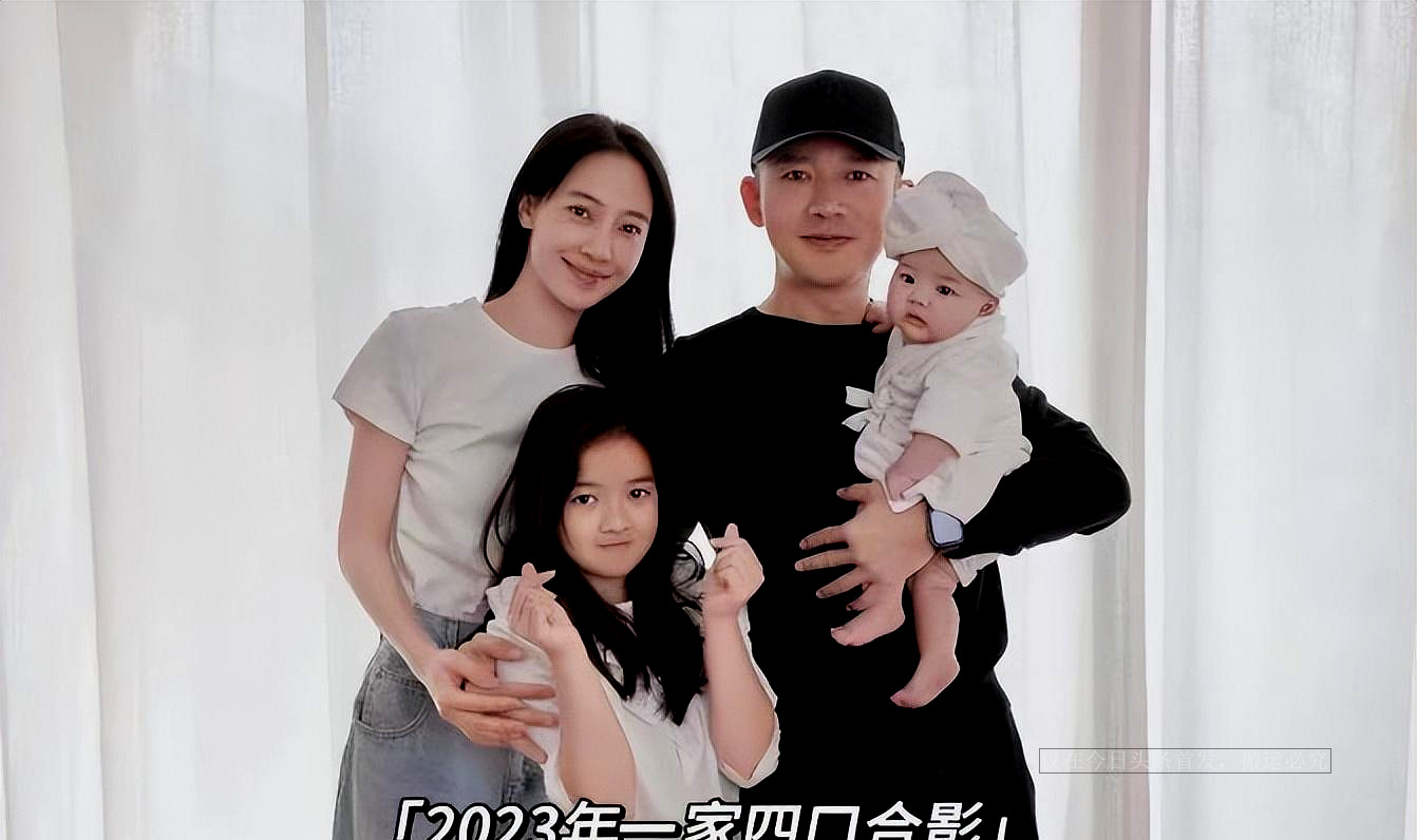 Nie Yuan's wife posted a family portrait, the youngest daughter showed ...