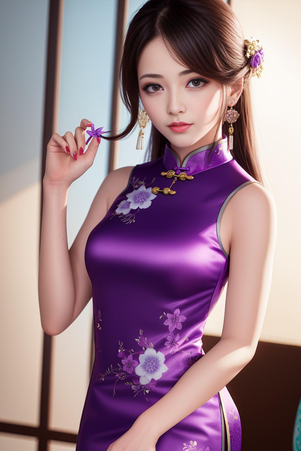 Did the beauty in the purple cheongsam surprise you? - iNEWS