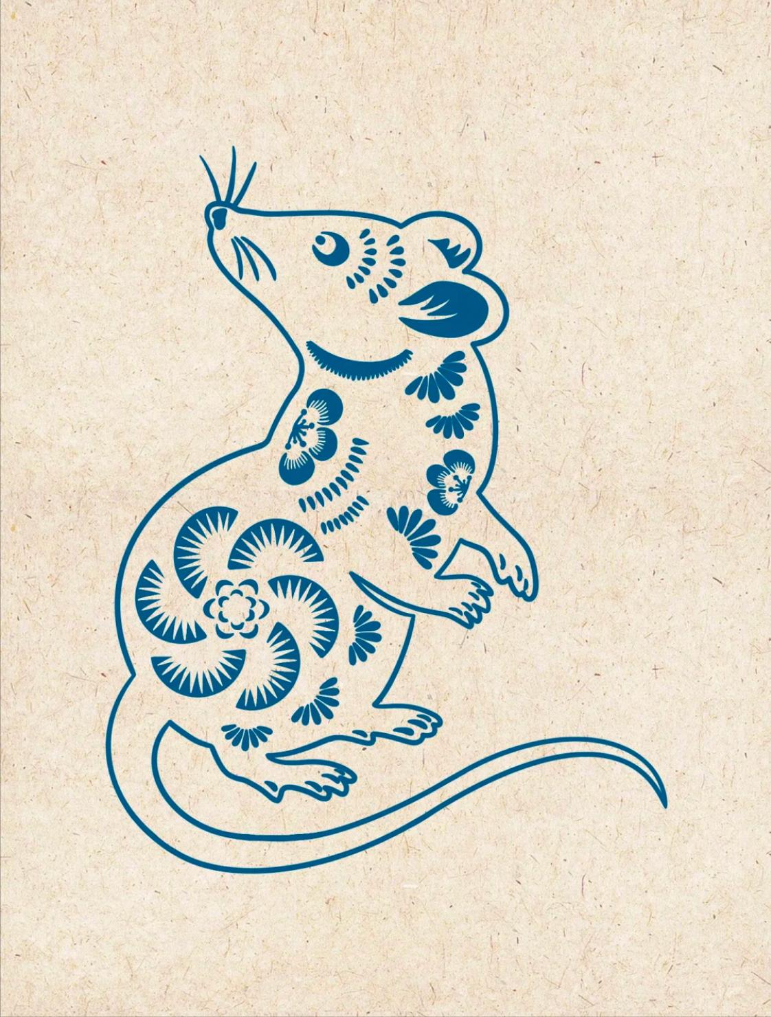 Patterns of Chinese Zodiac - Rat, Chou, Ox, Yin, Tiger, Mao, Rabbit ...
