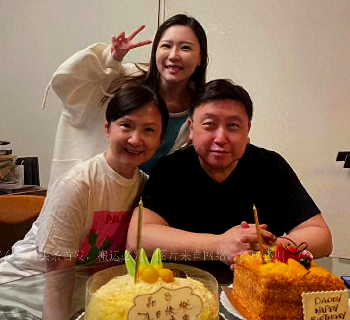 68-year-old Wang Jing celebrates his birthday with his family. His ...