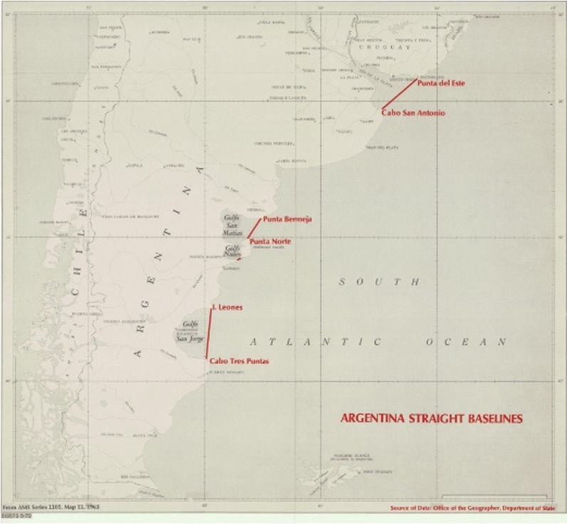 Argentine Territorial Sea Baseline (LIS 44) - iNEWS