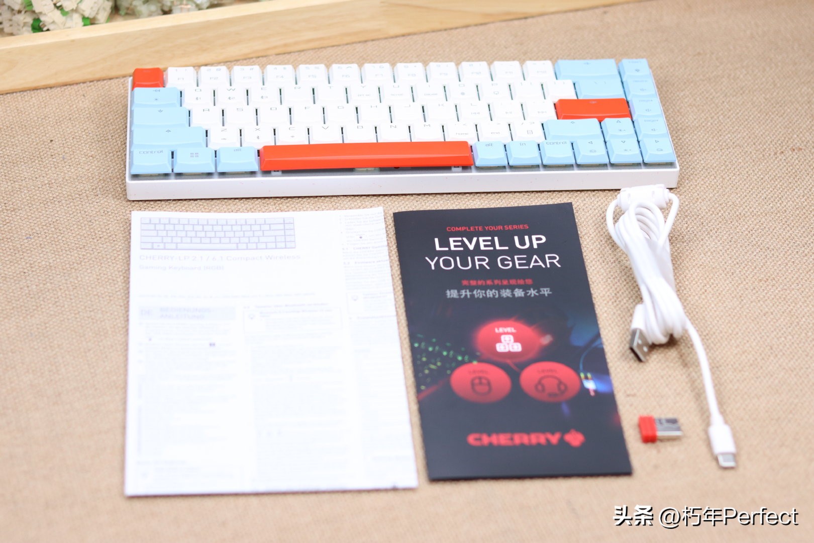 Cherry (CHERRY) MX-LP 2.1 three-mode RGB wireless mechanical keyboard ...