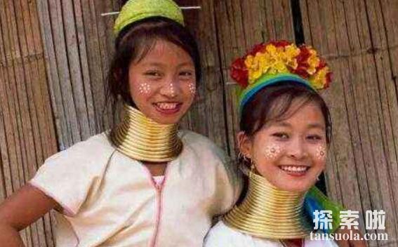 The longest neck in the world, the neck of the Burmese long-necked ...