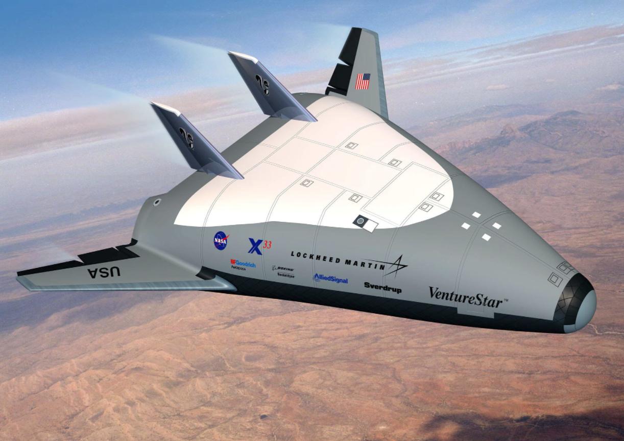 Lockheed Martin X-33 test machine, trying to seize the initiative in ...