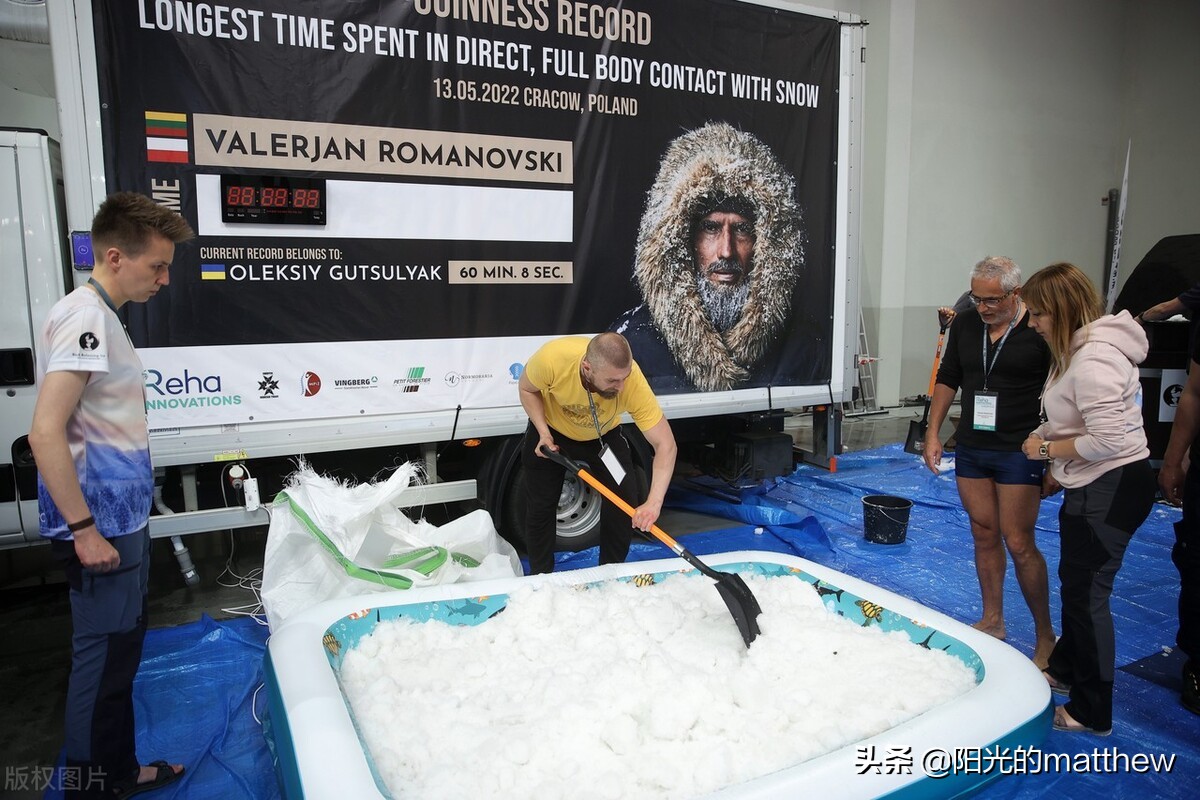 Poland: Man tries to break Guinness World Record for longest full body ...