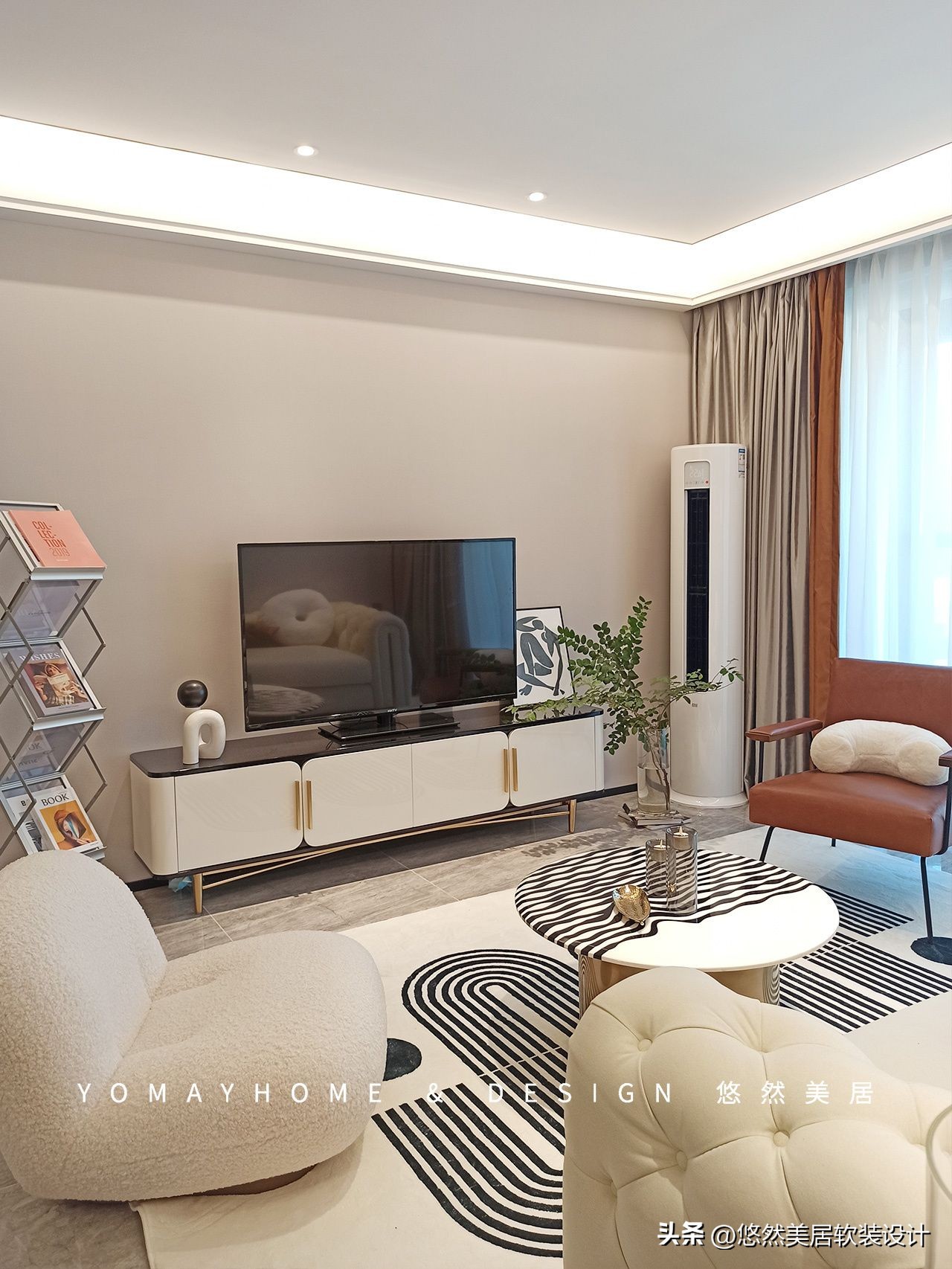 The overall soft decoration design of Wuhan Vanke Yuncheng American ...