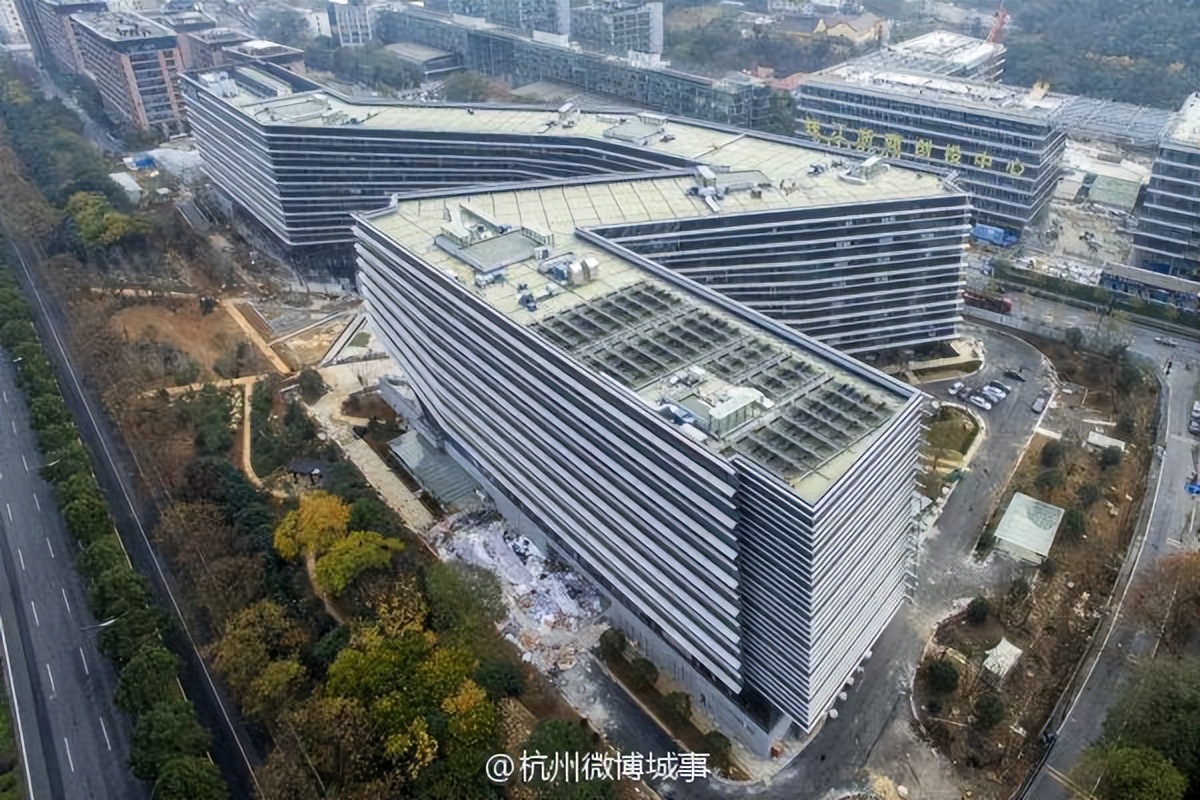 Aerial photography of Alibaba Central China Headquarters, Jack Ma's big ...