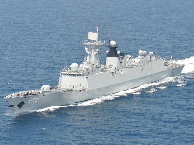 Really relieved! The People's Liberation Army 052D ship carried live ammunition into the high ...