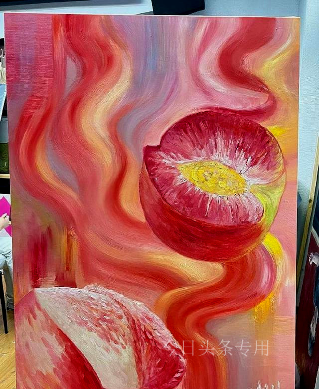 Wang Shiling posted a painting with bold and lifelike colors. Netizens ...