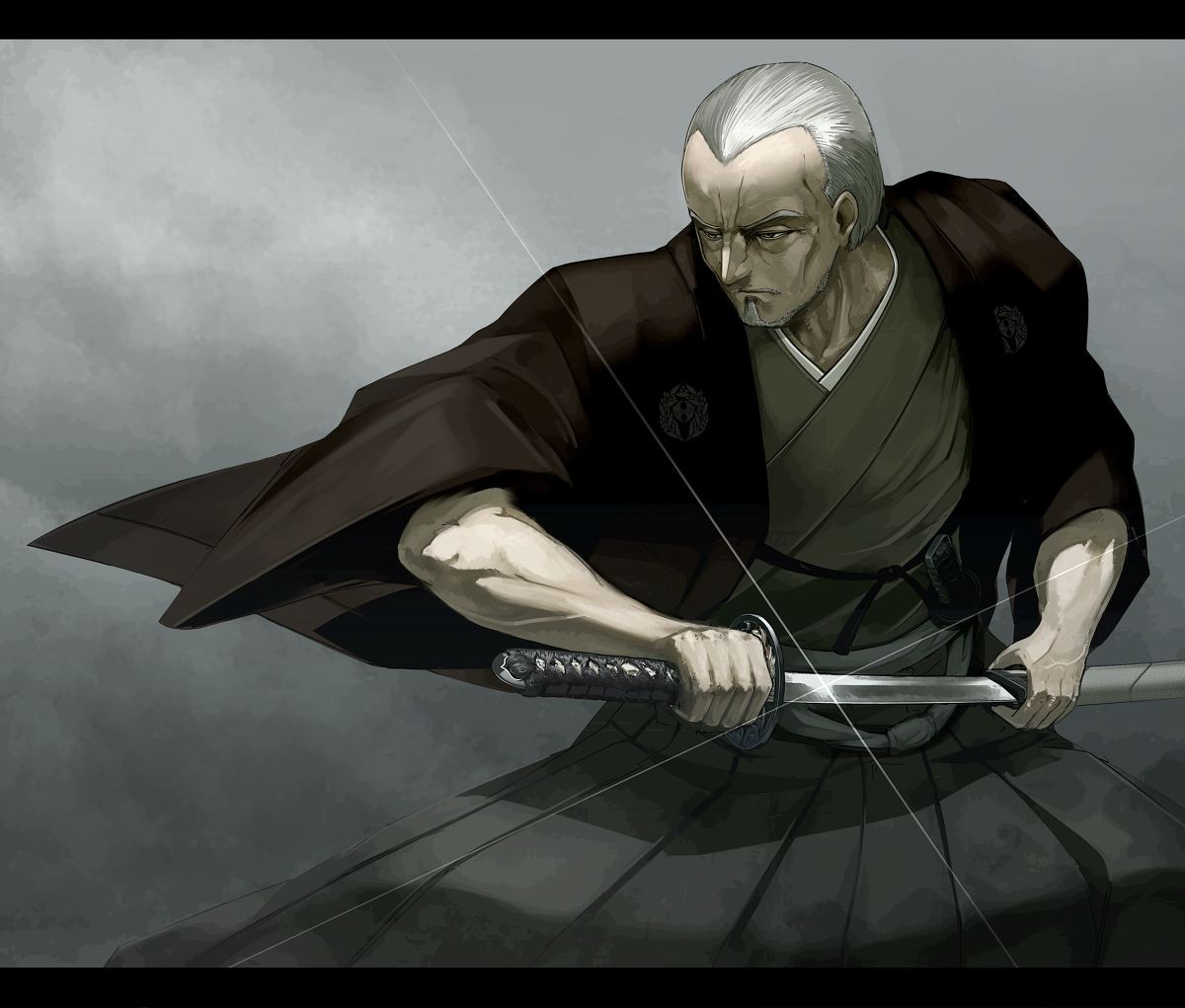 He is a famous swordsman in the world, and he supports the entire ...