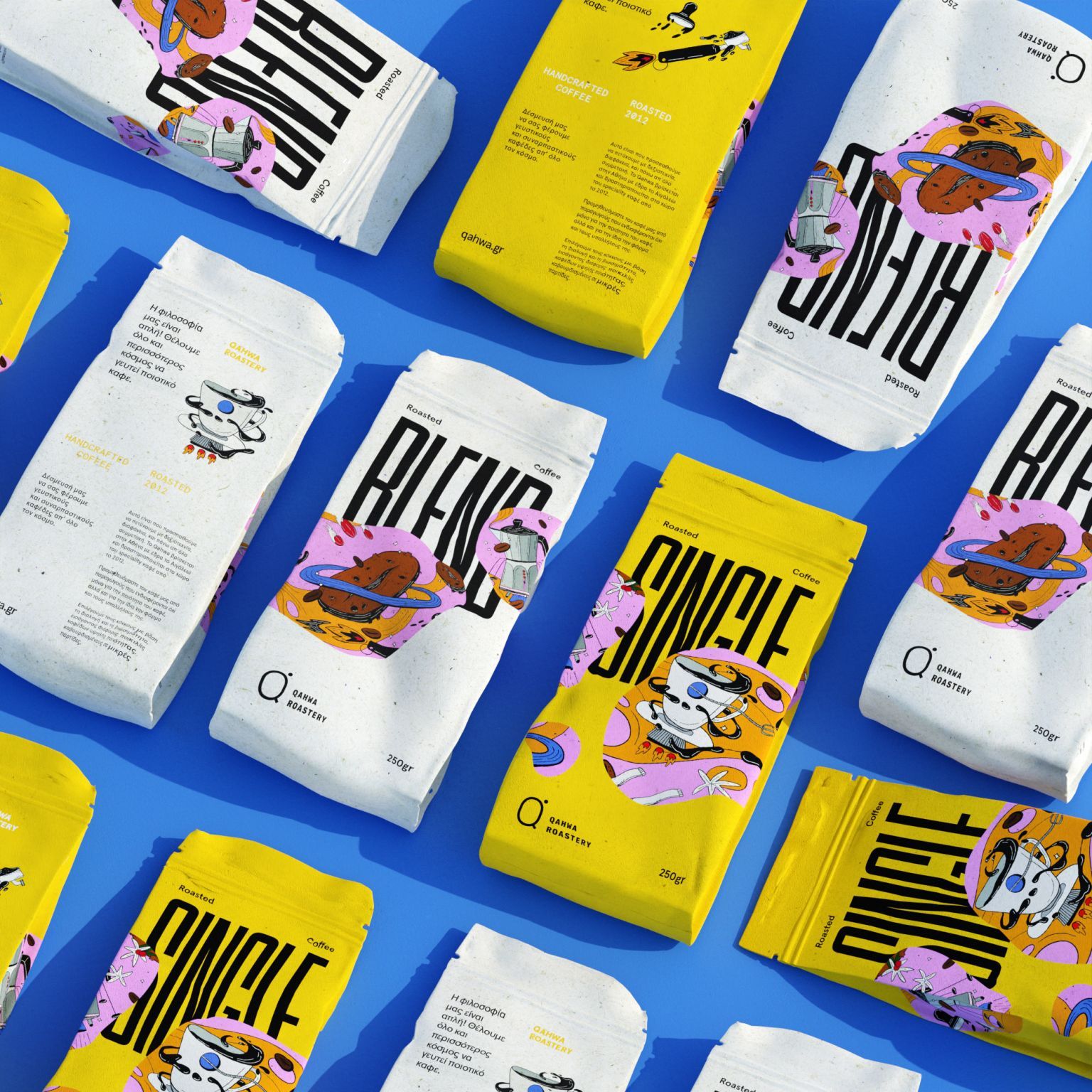 Optimistic Coffee Packaging by Qahwa Roastery - iNEWS