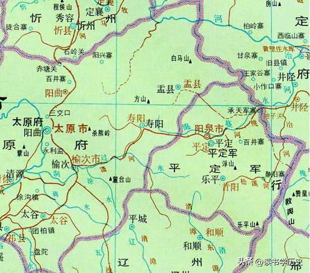 Through the map, understand the historical changes of Yangquan City ...