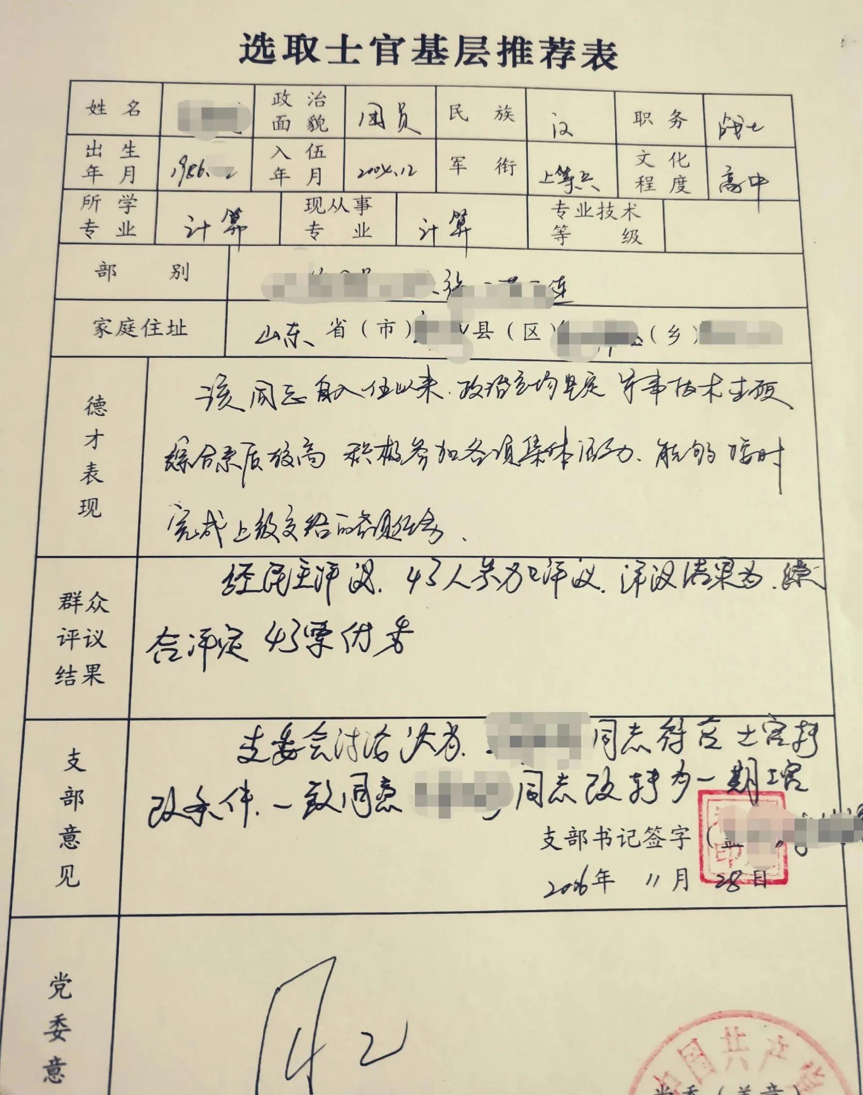 In those years, the 99-type first-level non-commissioned officer rank ...