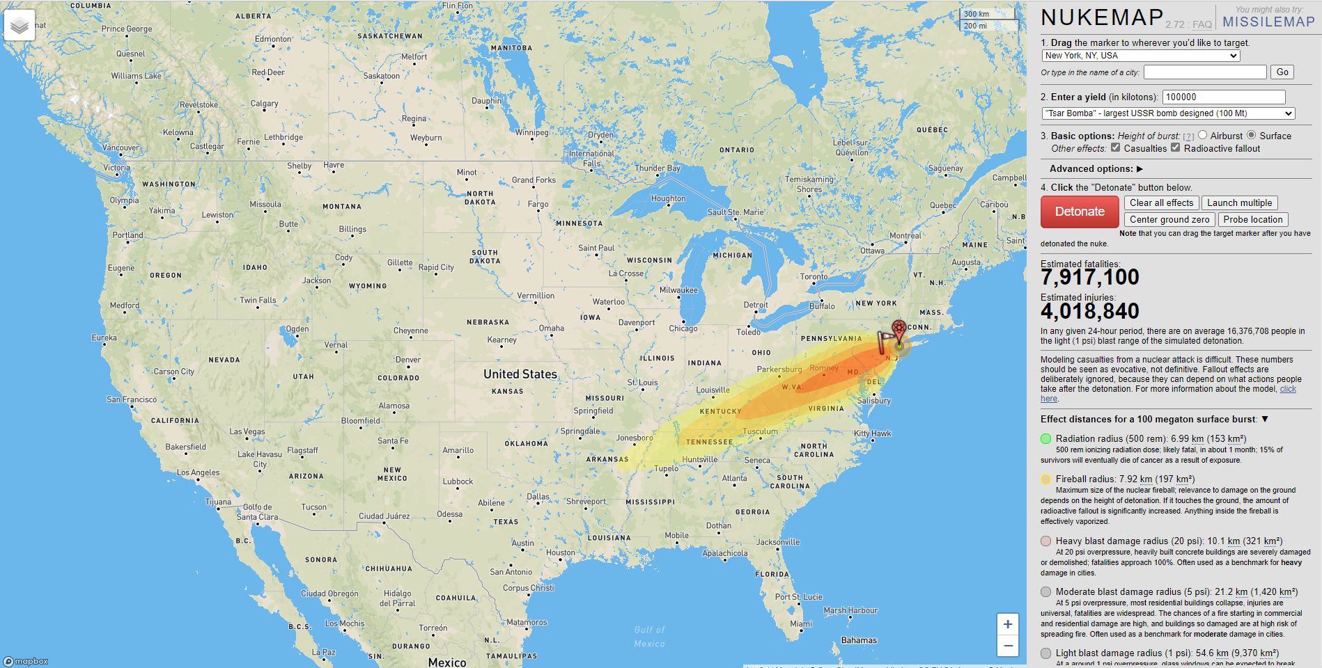 The lethality of the Great Ivan (Tsar Bomb) - iNEWS