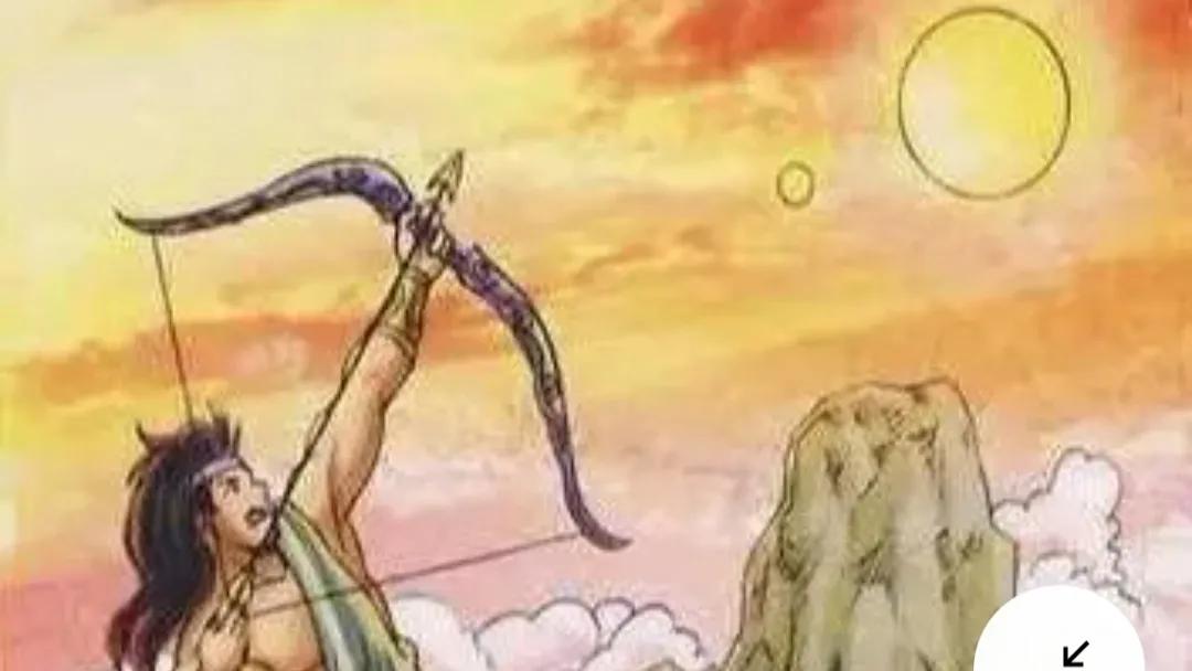 Ancient Chinese myths and stories, the legend of Hou Yi's hero shooting ...