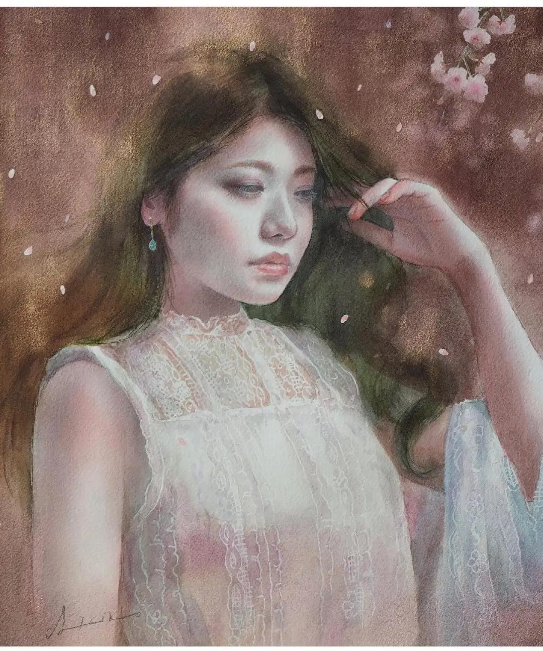 In such a watercolor painting, the foreshadowing of the scene ...