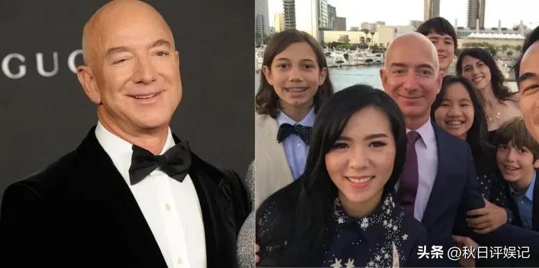 Taking Bezos' adopted daughter to make a movie, and eating with his son ...