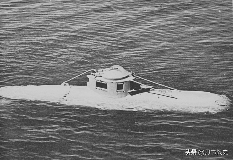 The British Wellman mini-submarine, the only operation ended in failure ...