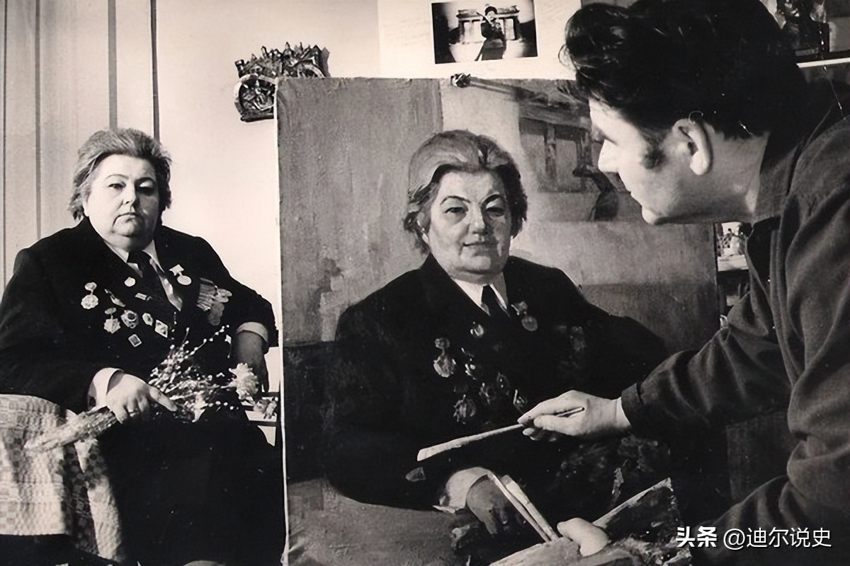 After the victory of World War II, Lydia, a Soviet female soldier ...