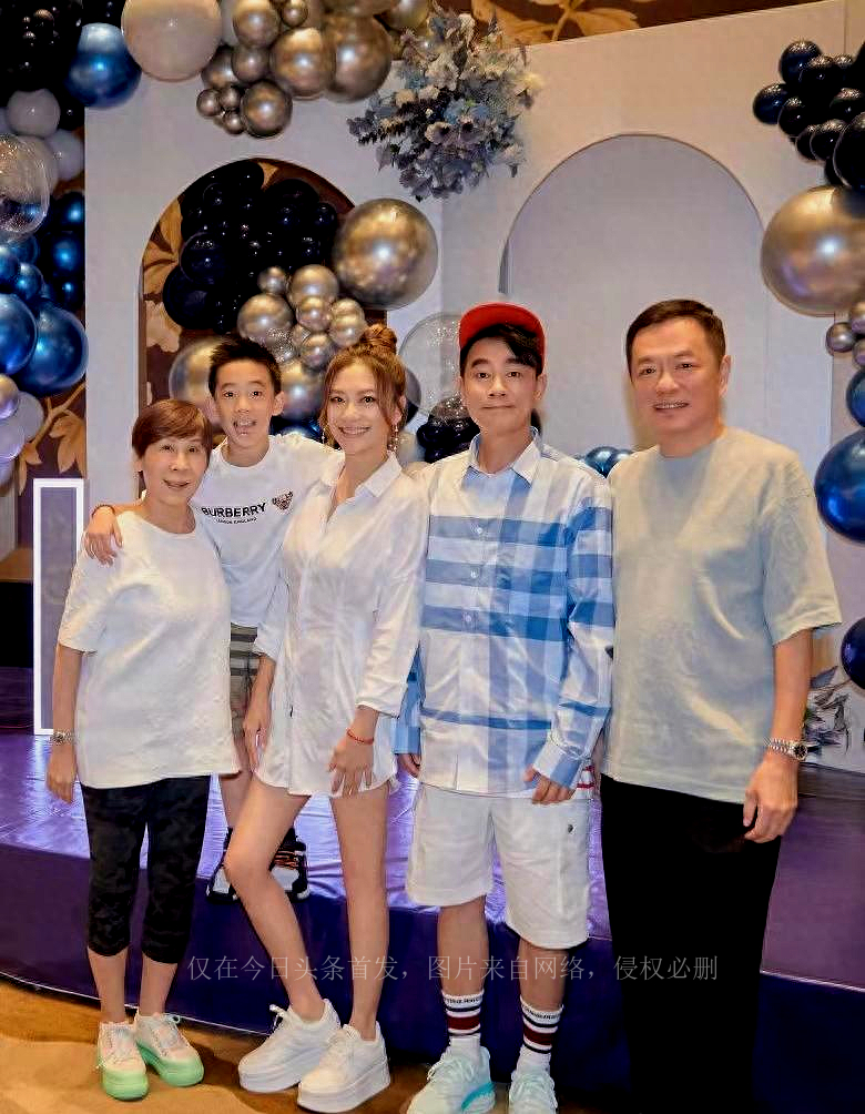 Jordan Chan's 55th birthday photos were exposed, with his father-in-law ...