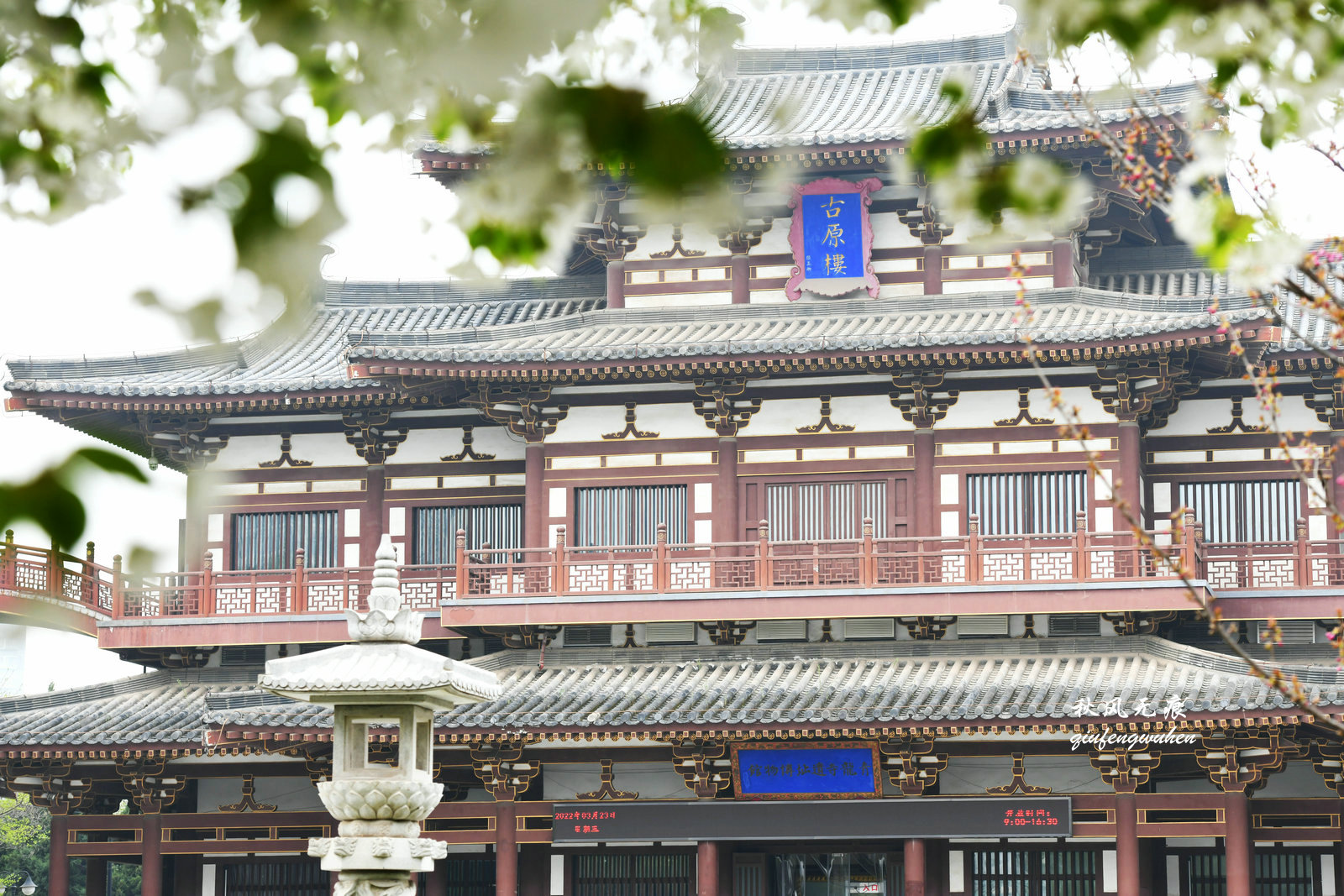 White as snow, floating like practice, go to Qinglong Temple in Xi'an ...