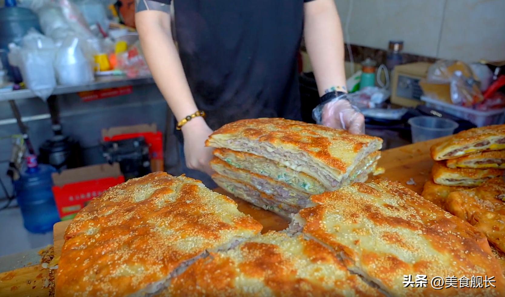 Fat uncle, big knife with strong buns, the skin is crispy and dregs ...