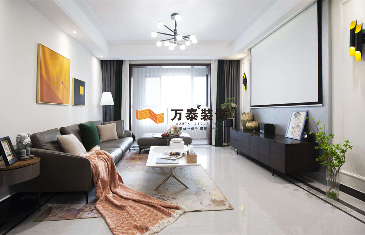 Jinan Zhonghai Tianzhuan 135㎡ Modern Light Luxury Style Decoration Case ...
