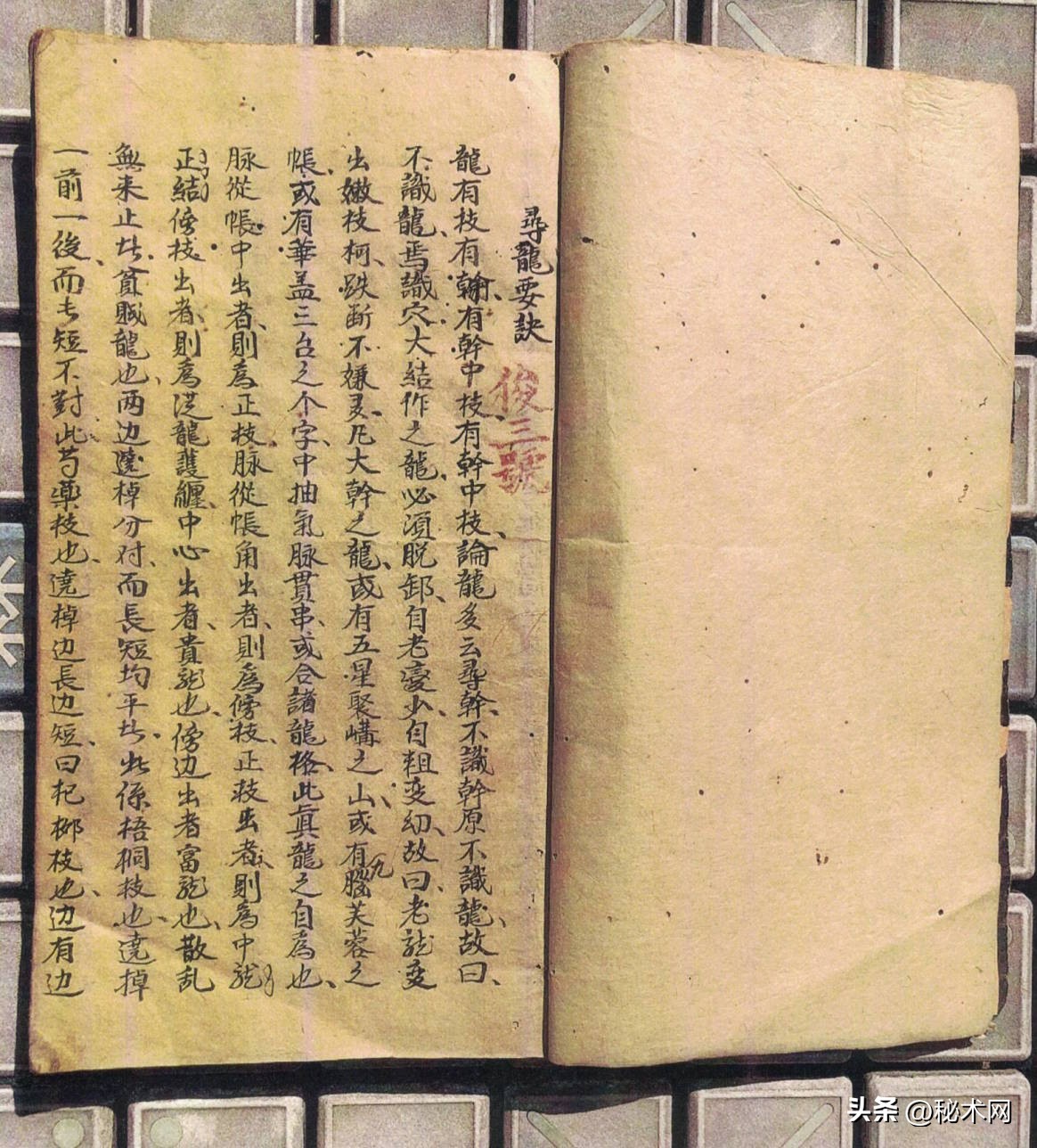 Qing manuscript of Chen Renfu's "Looking for the Dragon", including the ...