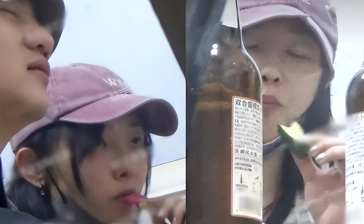 Bai Baihe was exposed to be drunk and smoked. After the picture was ...