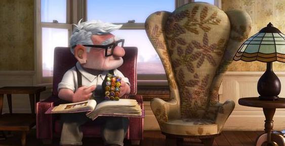 What is Carl's character and growth experience in the movie "Up"? - iNEWS