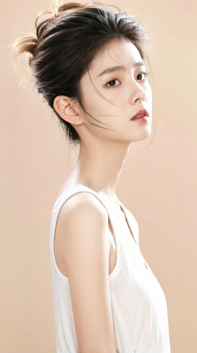 Beautiful figure, natural and pure beauty, summer eye-catching photo ...