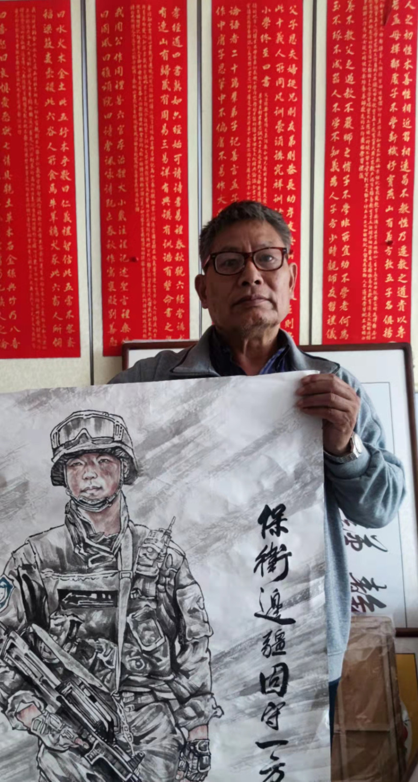 Chen Min, a painter, expresses his true feelings, gathers the power of ...