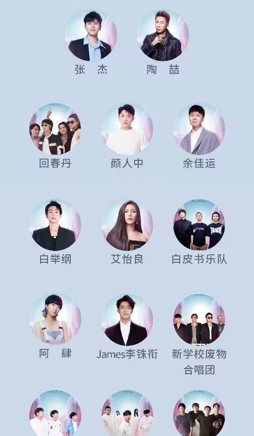 Look at the singer's position on the poster. In the double C position ...