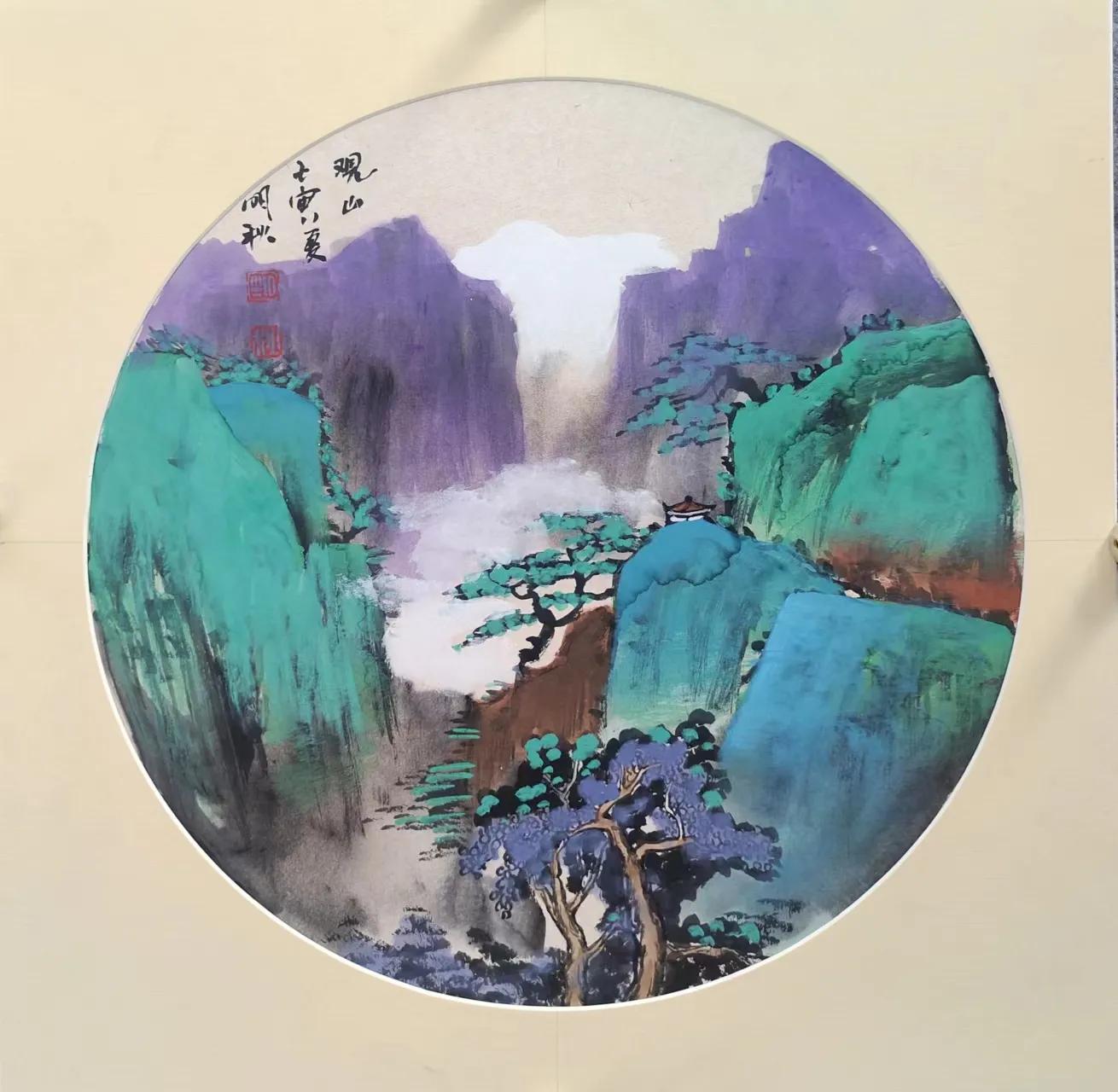 Wu Mingqiu's heavy color painting - iMedia