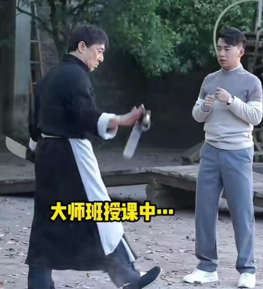 Jackie Chan taught Guo Qilin how to use eight chopping knives, Da Linzi ...