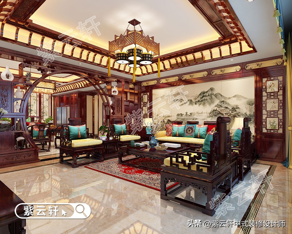 Simple classical style Chinese decoration design is full of strong ...