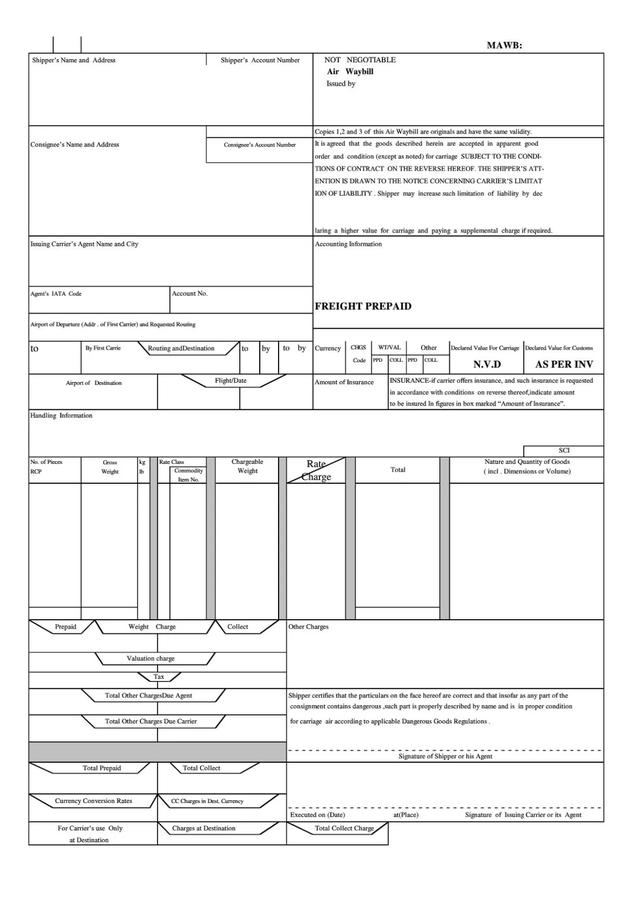 What is an air waybill?What is the role in international shipping? - iNEWS