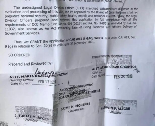 What are the situations in which the 9G work visa in the Philippines must be downgraded? - iNEWS