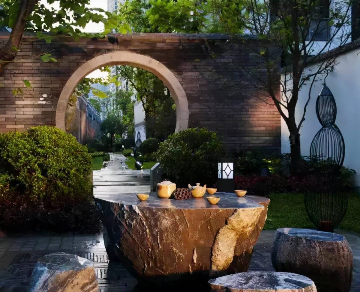 Courtyard tea art design: Precipitating the soul, savoring life - iNEWS