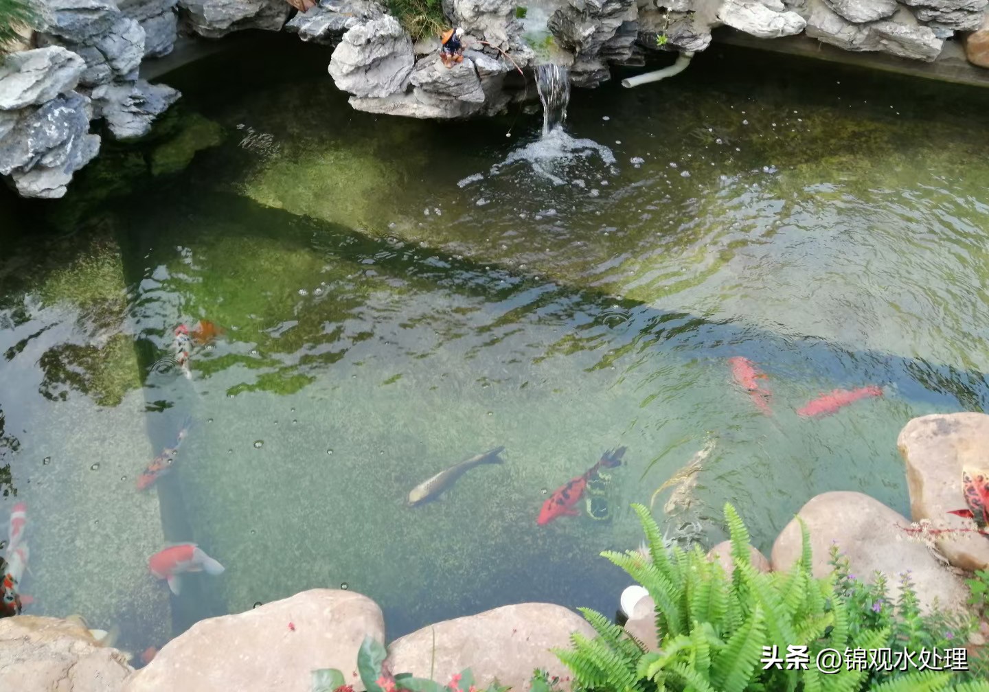 Villa courtyard fish pond rockery design atlas - iNEWS